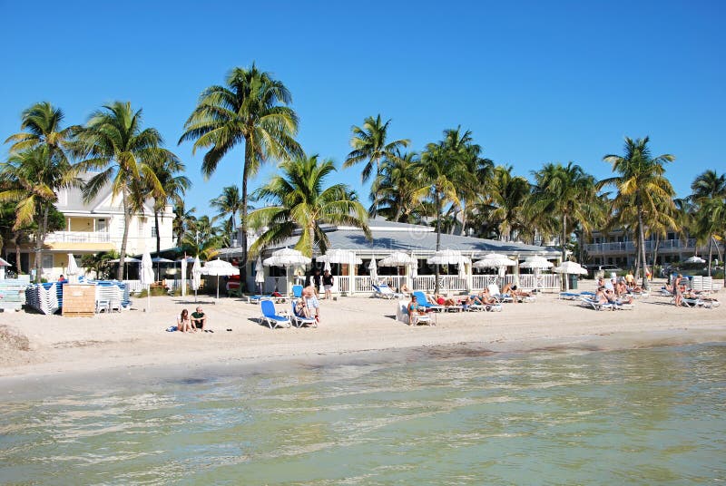 Beach on the Island of Key West, Florida Editorial Image - Image of ...