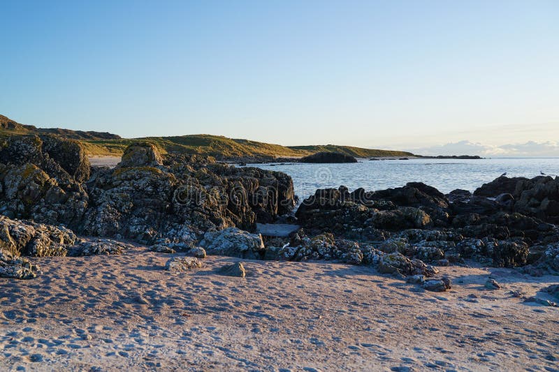A Beach on the Isle of Iona Stock Image - Image of coast, cliff: 364656669