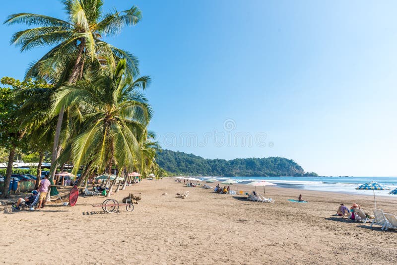 Beach Jaco - Pacific Coast of Costa Rica Editorial Stock Photo - Image ...