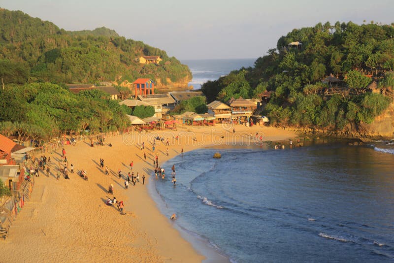 Beach on jogja stock image. Image of jogja, beach, pantai - 223863389