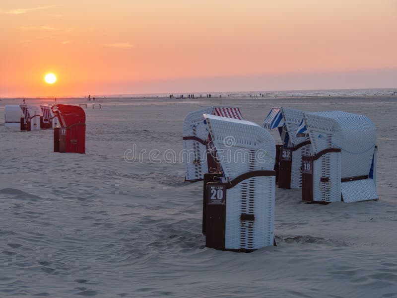 The Beach of Juist in the North Sea Editorial Photography - Image of ...