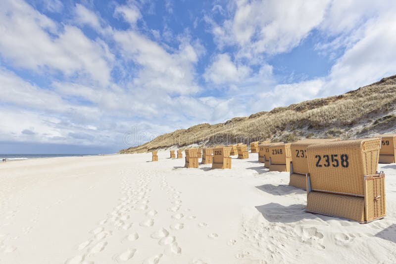 Beach of Kampen, North Sea Island of Sylt Stock Photo - Image of ...