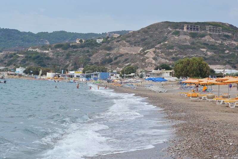 Beach in Kefalos stock photo. Image of beach, cloud, greece - 45279568