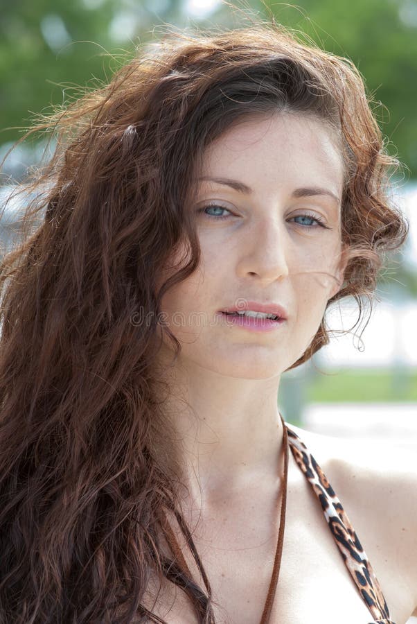 On a Beach in Key Biscayne Florida Stock Image - Image of beach, pose ...