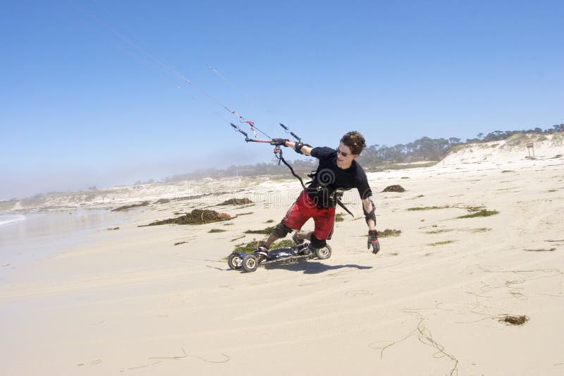 Beach Kiteboarding stock photo. Image of recreation, kite - 6750136