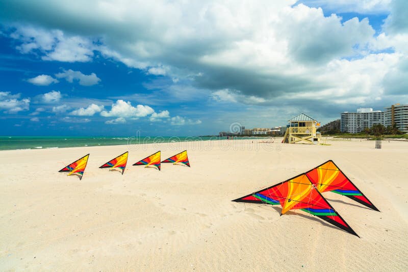 Beach kites stock image. Image of kites, lifeguard, natural - 54813409