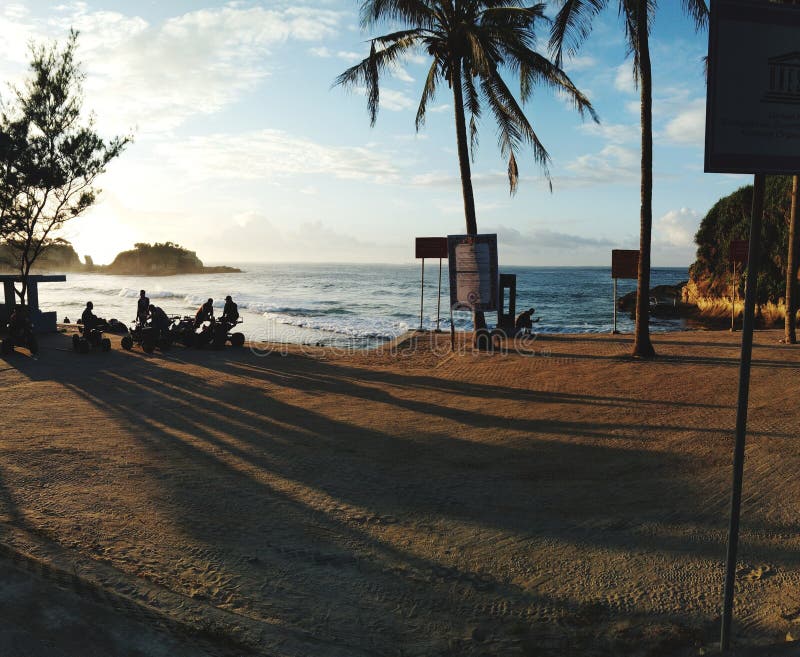 Beach klayar sunset stock photo. Image of klayar, sunset - 255565742