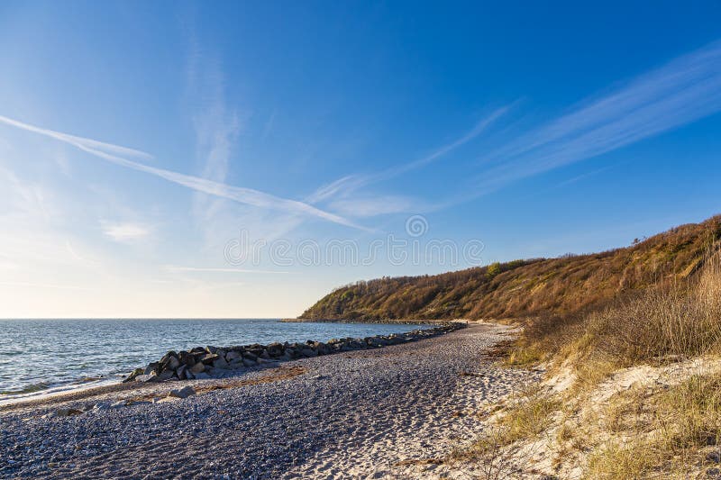 Beach in Kloster on the Island Hiddensee, Germany Stock Image - Image ...