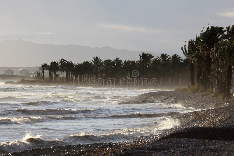 Beach in La Azohia, Spain stock photo. Image of promenade - 27159758