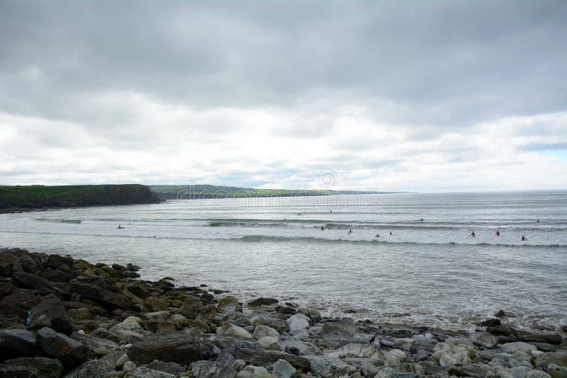 Beach, Lahinch, Ireland editorial photography. Image of inch - 76628337