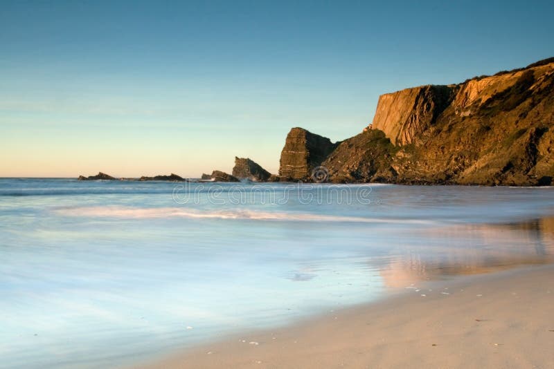 Beach landscape stock photo. Image of ocean, rocks, cape - 2464746