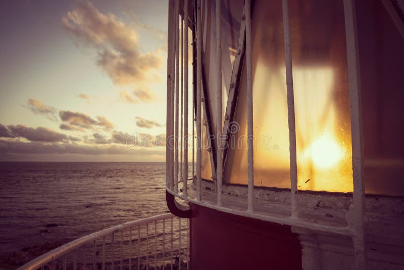 Beach Landscape View from Above Lighthouse Stock Image - Image of ...