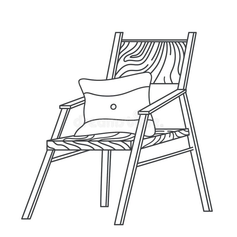Wood Beach Chair Drawing Stock Illustrations – 177 Wood Beach Chair ...