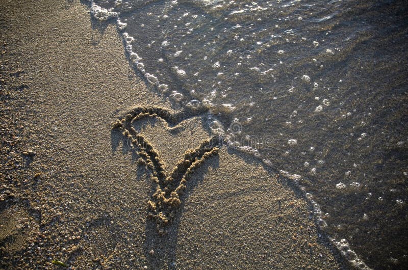 Beach life stock photo. Image of heart, sand, shape, background - 2730462