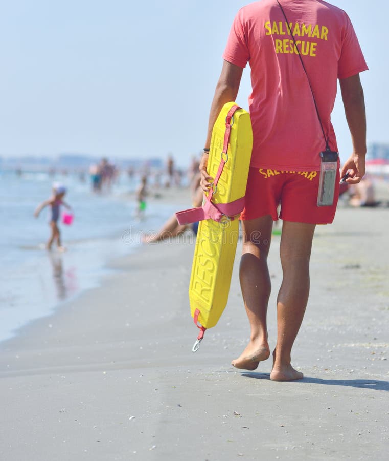 Beach lifeguard on duty stock photo. Image of resort - 79489498