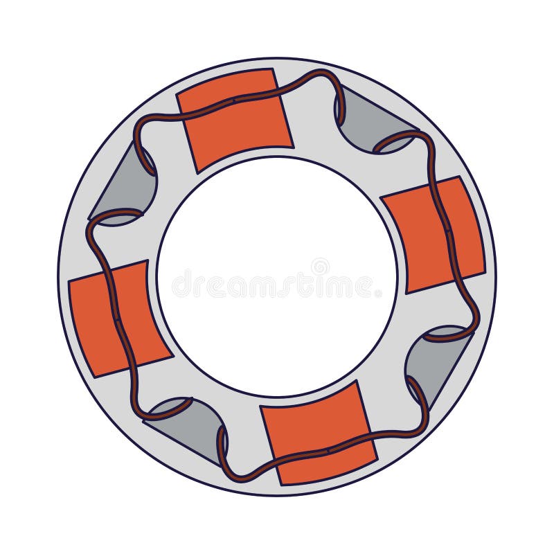 Beach lifesaver float stock vector. Illustration of preserver - 134348328