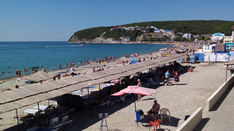 Beach line city editorial photography. Image of line - 77428197