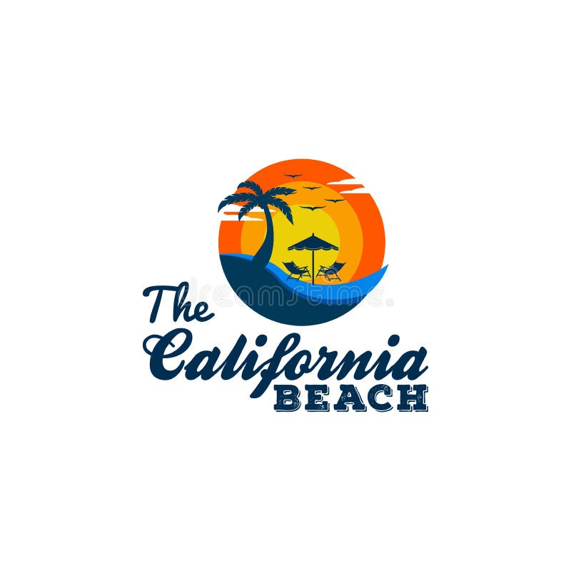 Beach Logo Design Vector,beach Logo Design and Tropica Stock ...