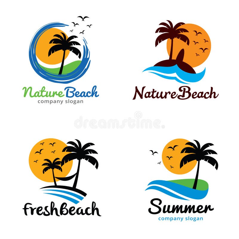 Fish Beach Concept Logo Stock Illustrations – 1,932 Fish Beach Concept ...