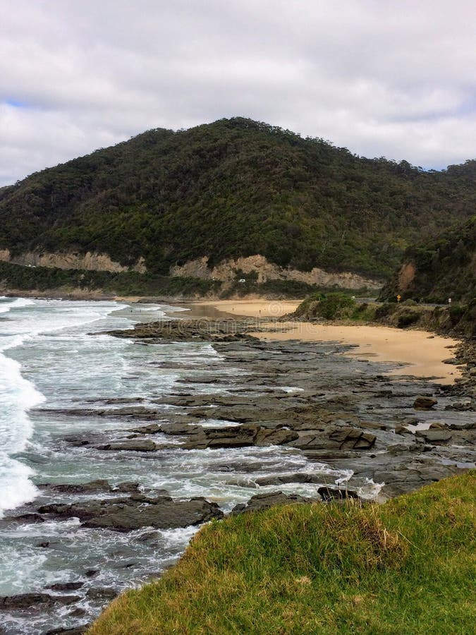 Lorne Beach On Great Ocean Road, Victoria State, Australia Stock Photo ...