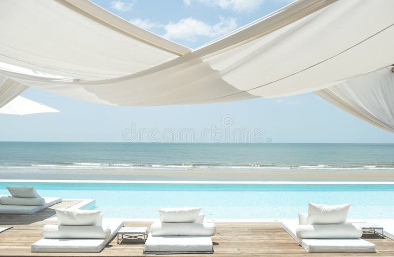 Beach lounge stock photo. Image of sand, lounge, seascape - 94292642