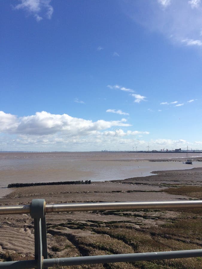 Beach at Low Tide stock photo. Image of tide, waves, estuary - 70894778