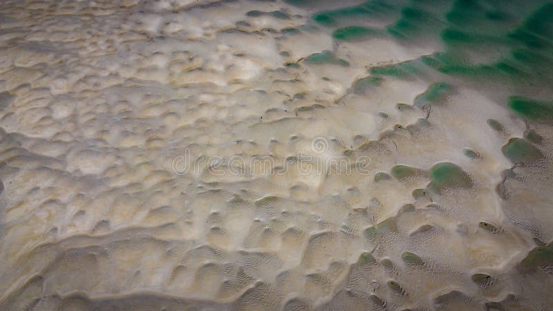 Beach, Low Tide, Top View. Unusual Sandy Texture Stock Image - Image of ...
