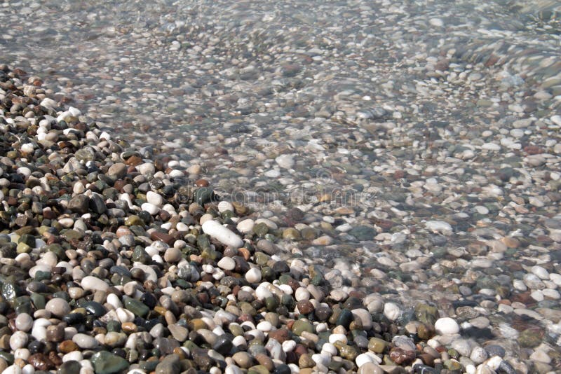 Seashore of Small White Pebbles on the Beach in Oludeniz, Blue Lagoon ...