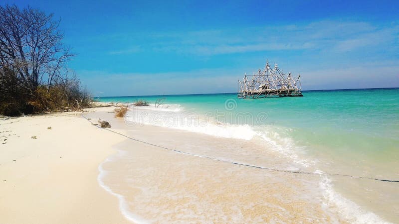 Beach in madura island stock image. Image of landscape - 261978273