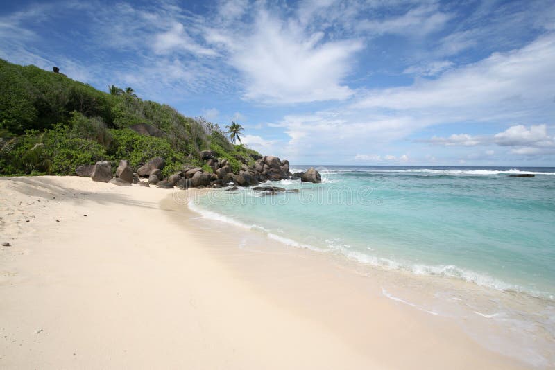 Beach in Mahe stock photo. Image of mahe, pralin, coast - 11810720