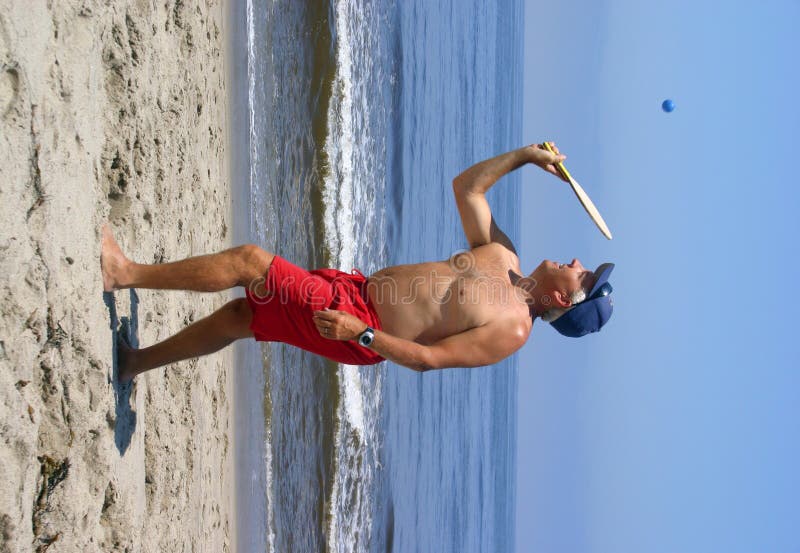 Beach Man stock image. Image of playing, play, game, action - 162125