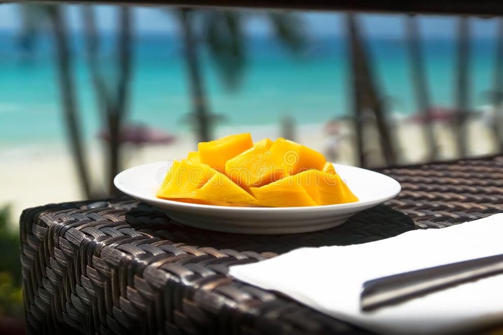 Beach Mangoes stock image. Image of summer, beach, relax - 77194601