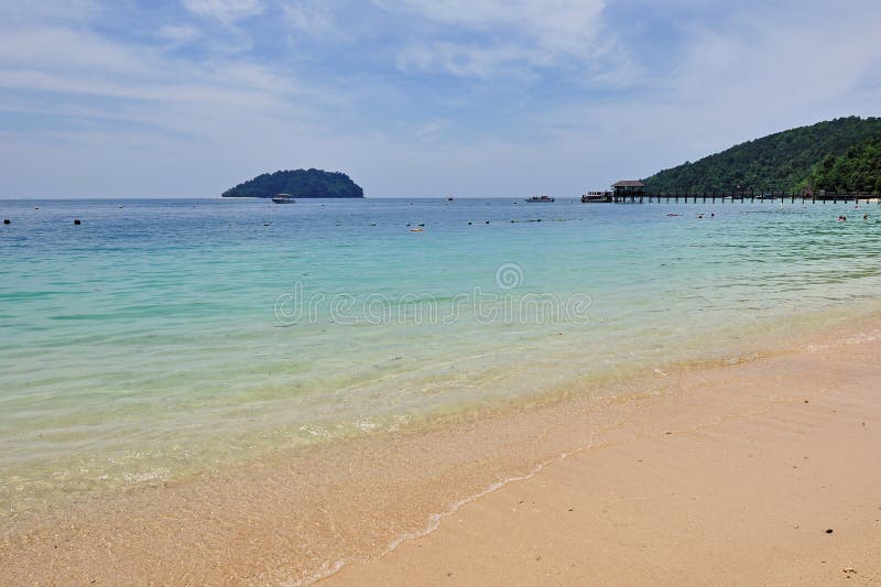 Beach at Manukan Island, Kota Kinabalu Sabah Stock Image - Image of ...