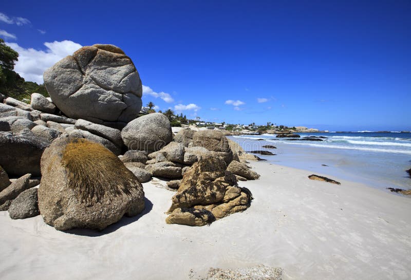 The Beach with Many Boulders Stock Photo - Image of atlantic, beautiful ...