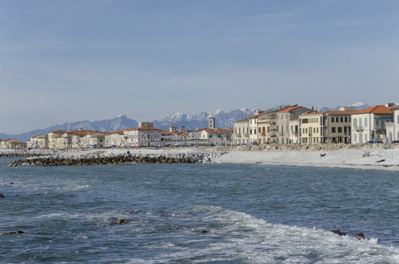 Beach of Marina di Pisa stock photo. Image of pisa, tourism - 92471400