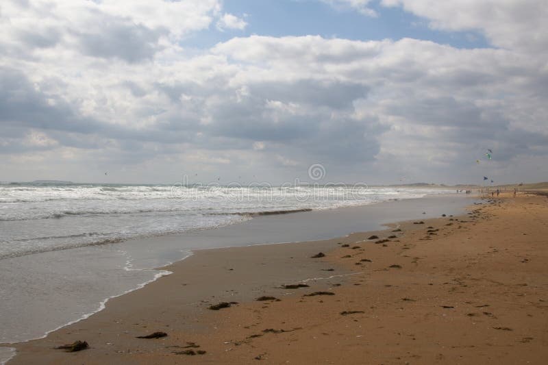 Beach in the morning stock photo. Image of wave, surf - 261056580