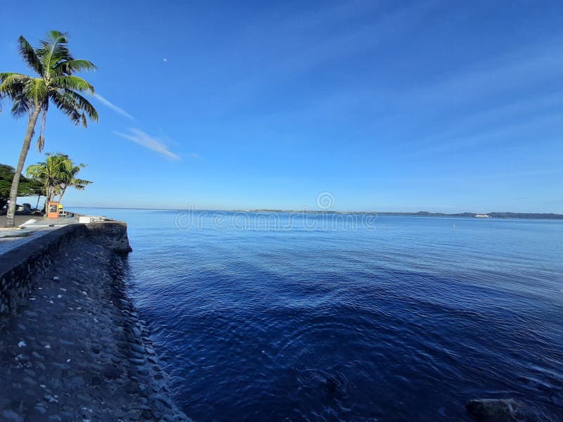 Beach Morning Fresh Blue Sea World Natural Stock Photo - Image of beach ...