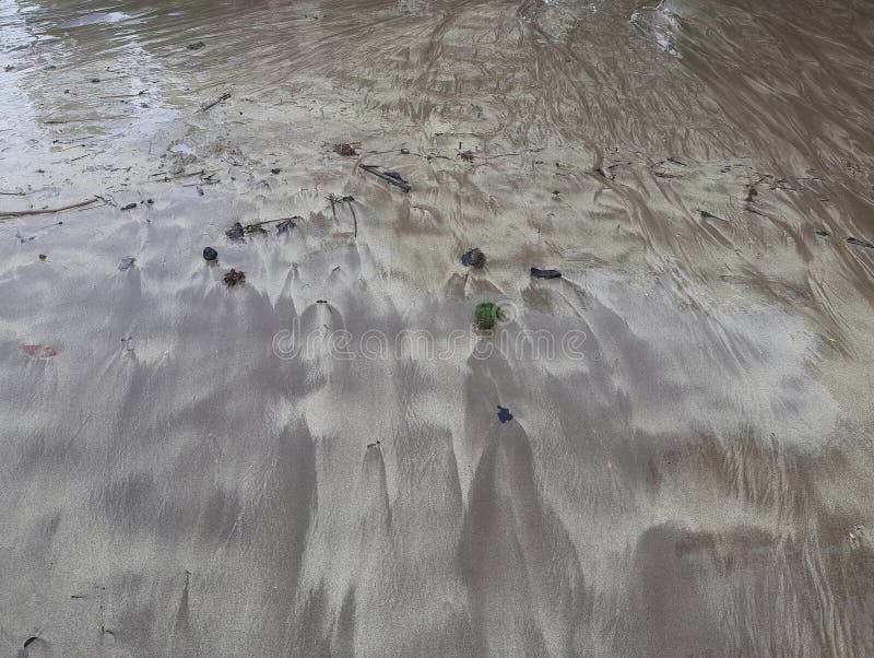 Beach in the Morning. Sand in the Beach in Indonesia Stock Image ...