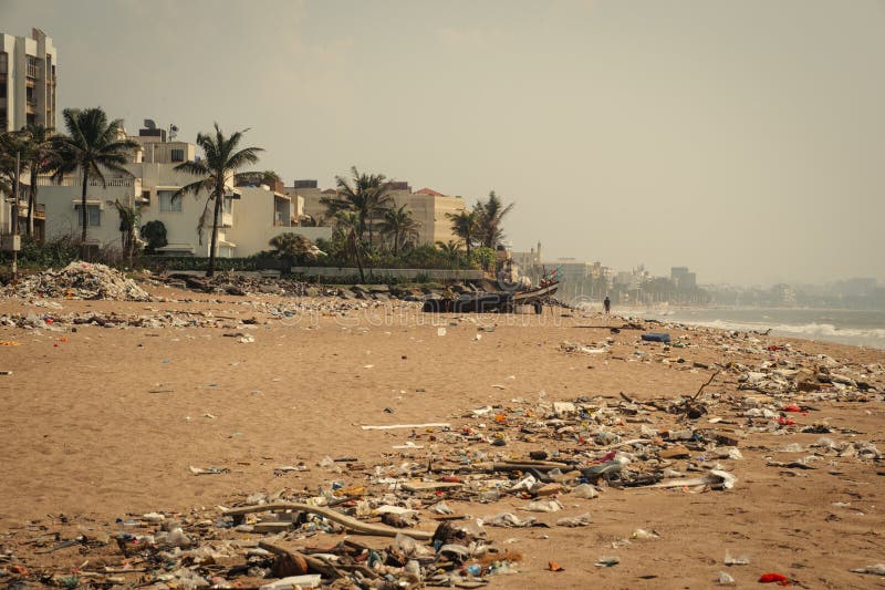 Mumbai India - October 6 2024: Beach in the Mumbai, India. Coastline ...
