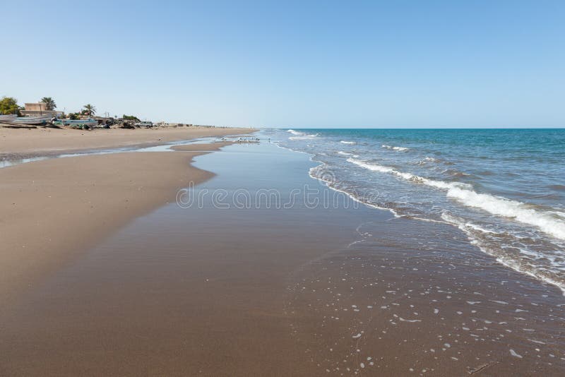 Beach in Seeb, Oman stock photo. Image of pavilion, waterfront - 65310710