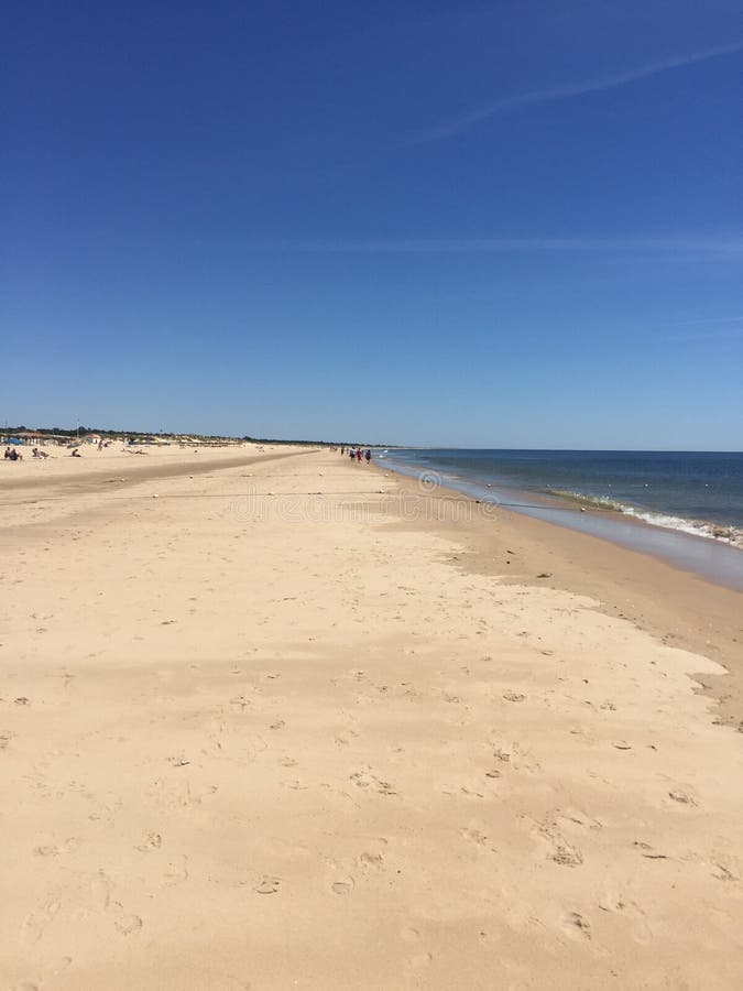 Endless beach stock photo. Image of endless, sand, view - 187445394