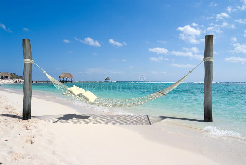 Beach nap stock photo. Image of palapa, water, waterline - 34468848