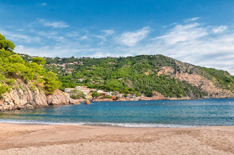 Beach near Begur, Spain stock image. Image of mediterranean - 23044889