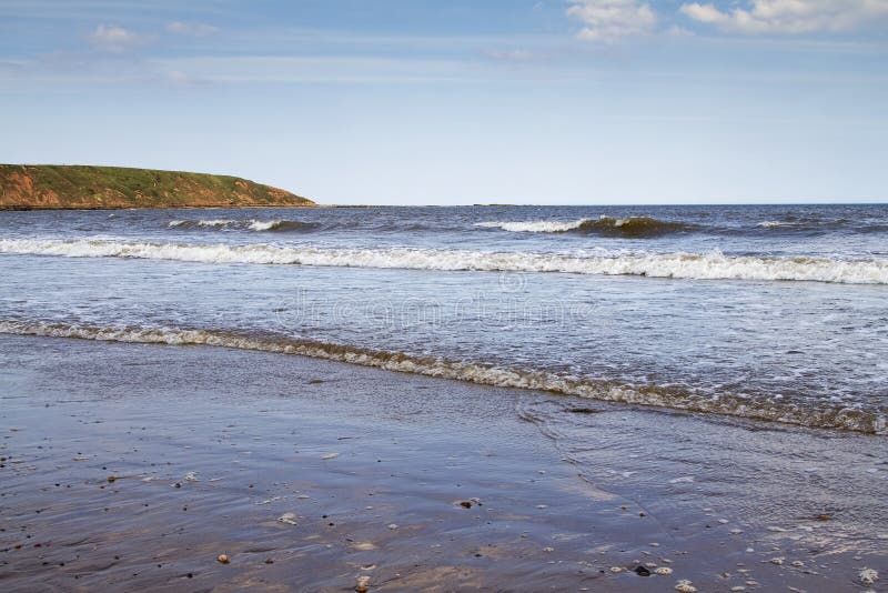Beach near Filey stock image. Image of scenery, europe - 31361013