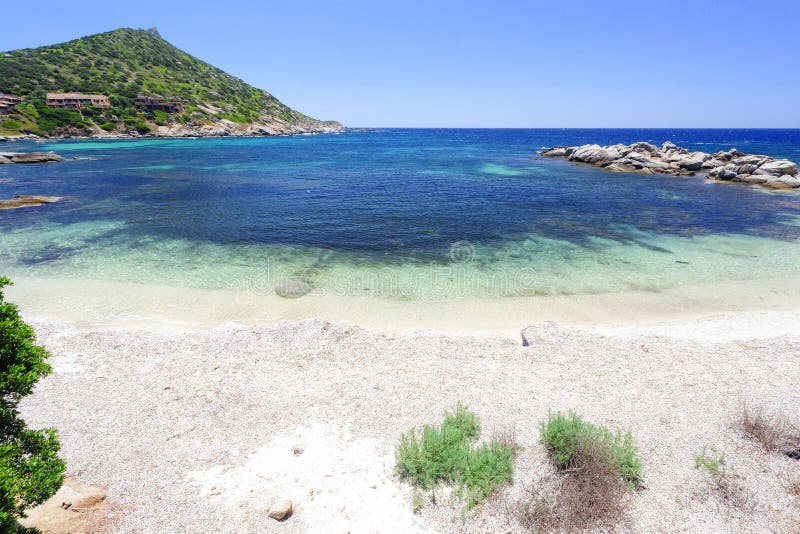 Beach Near Villa Simius Sardinia Italy Stock Photo - Image of dream ...