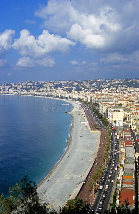 The Beach at Nice, France stock image. Image of resort - 1109305