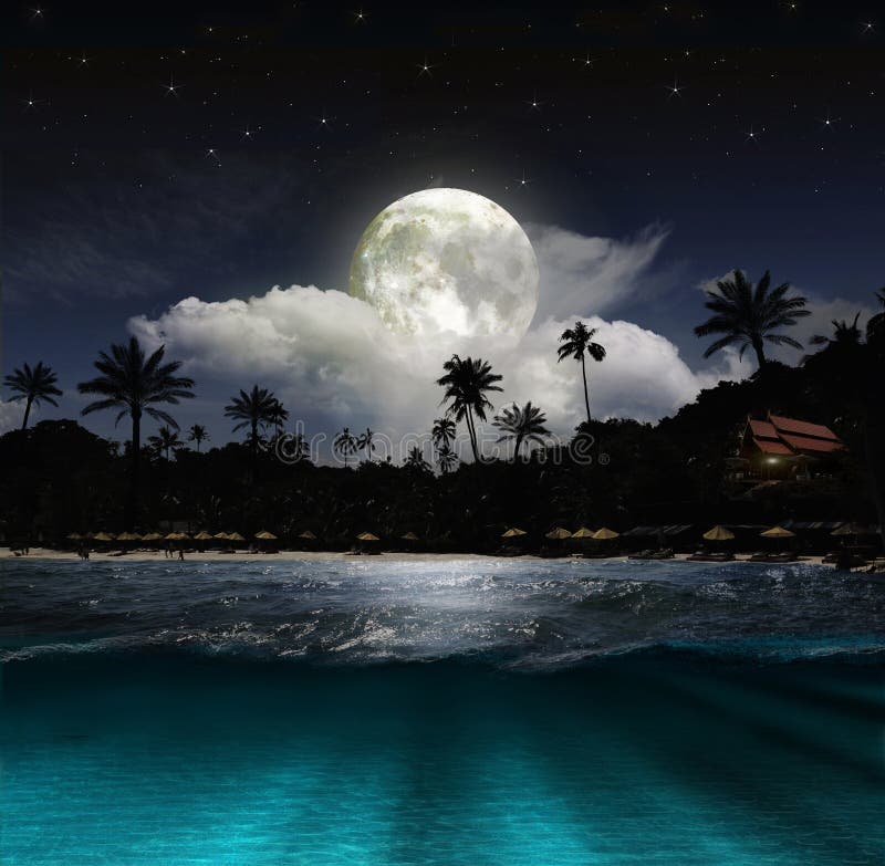 Beach at night stock photo. Image of coastal, exterior - 37528526