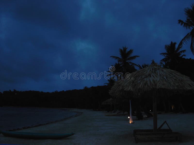 Beach at night stock image. Image of coral, resort, ocean - 69179