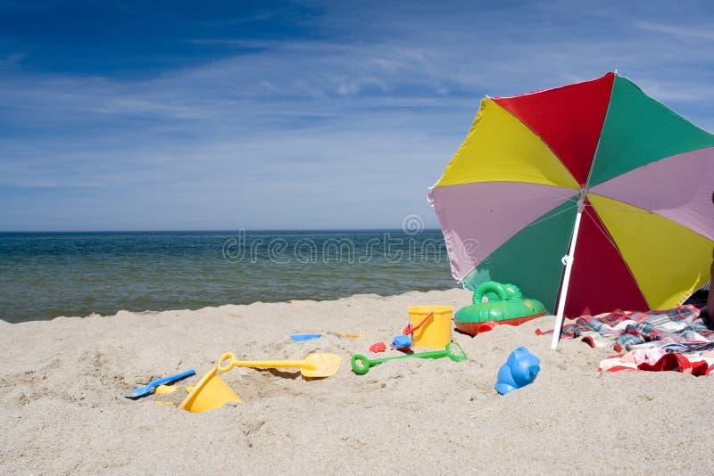 Beach objects stock image. Image of castles, toys, holiday - 2575577