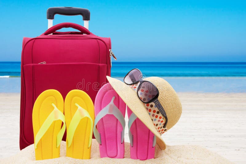 Beach objects and summer stock photo. Image of adventure - 161747062